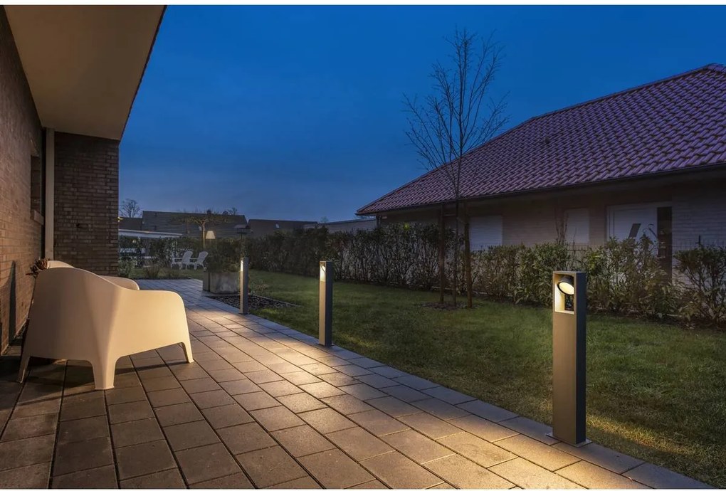 LA 1004750 ESKINA FRAME 75 FL venkovní LED stojací svítidlo single antracit CCT switch 3000/4000 K - BIG WHITE (SLV)