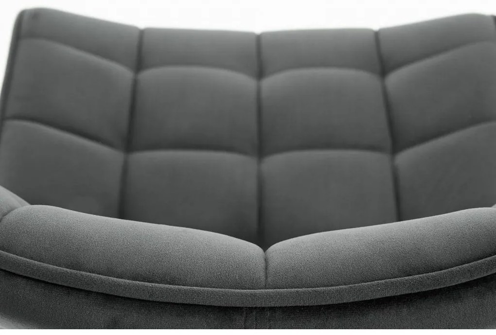 LuxuryForm DESIGN Židle ORLEN VELUR - tmavě šedá
