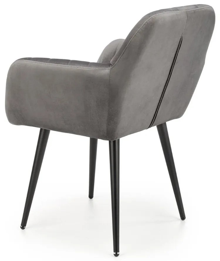 Jídelní židle Shani, šedá / černá