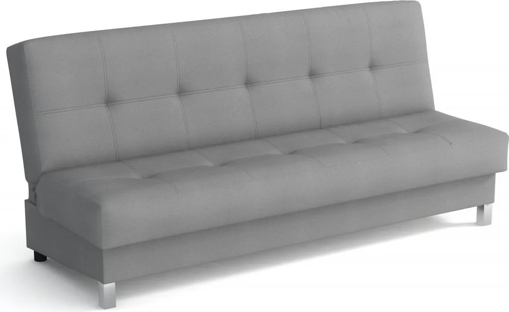 Rozkládací třímístná pohovka Dream 195 cm šedá
