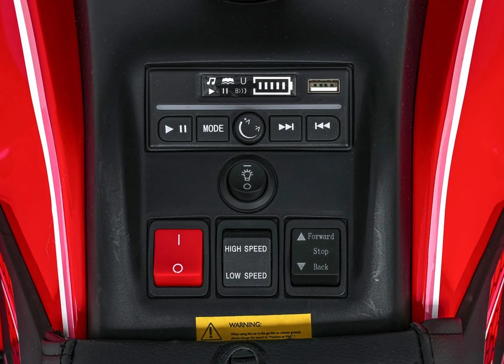 Ramiz Čtyřkolka Fast Wheel červená