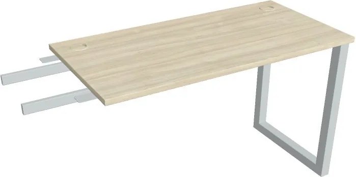 Hobis Pracovní stůl k řetězení do úhlu Hobis UEO 1200RU, bílá RAL 9016, deskabuk