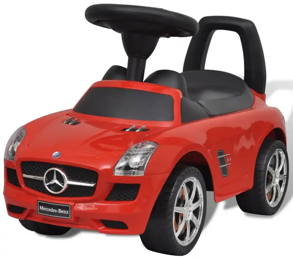 80088 vidaXL Mercedes Benz dětské auto / odrážedlo červené | BIANO