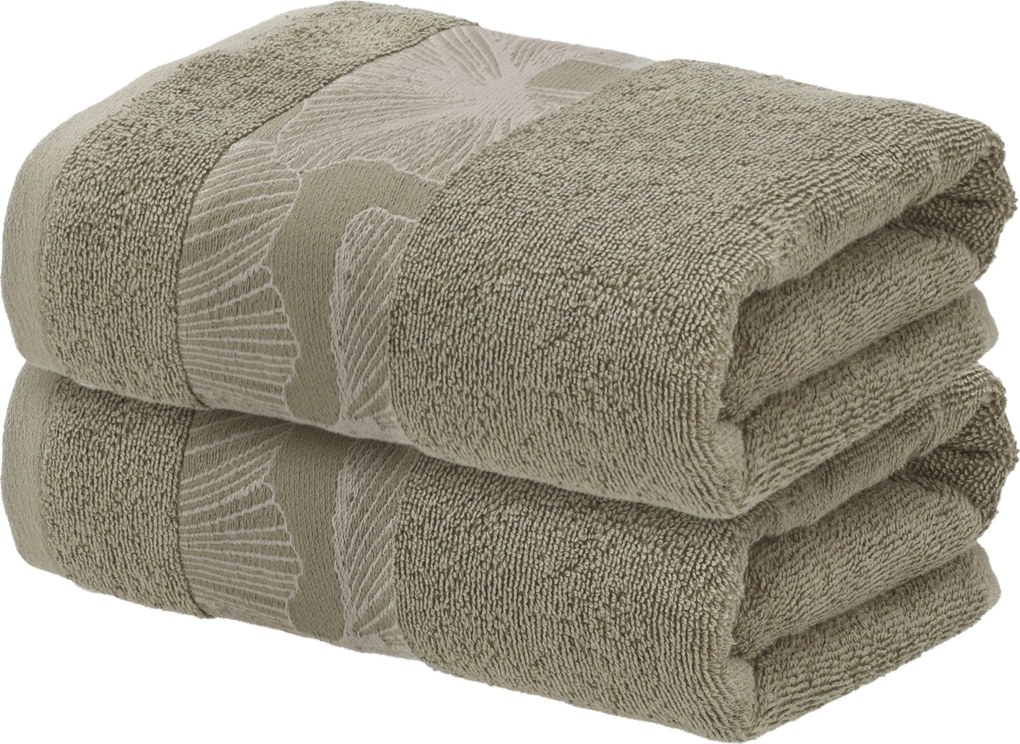 Livarno® Froté ručník, 50 x 100 cm, 500 g/m2, 2 kusy (zelená)