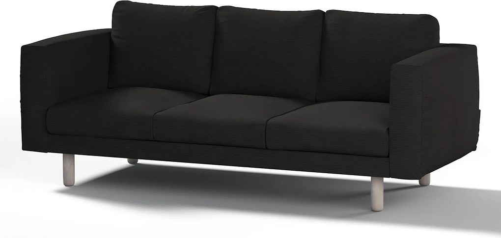 Potah na pohovku IKEA Norsborg 3-místná barva černá látka pletený vzor