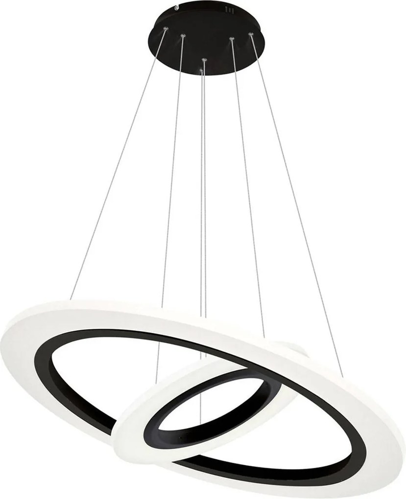 Závěsné LED svítidlo Cosmo, 2x LED 36w, b/w