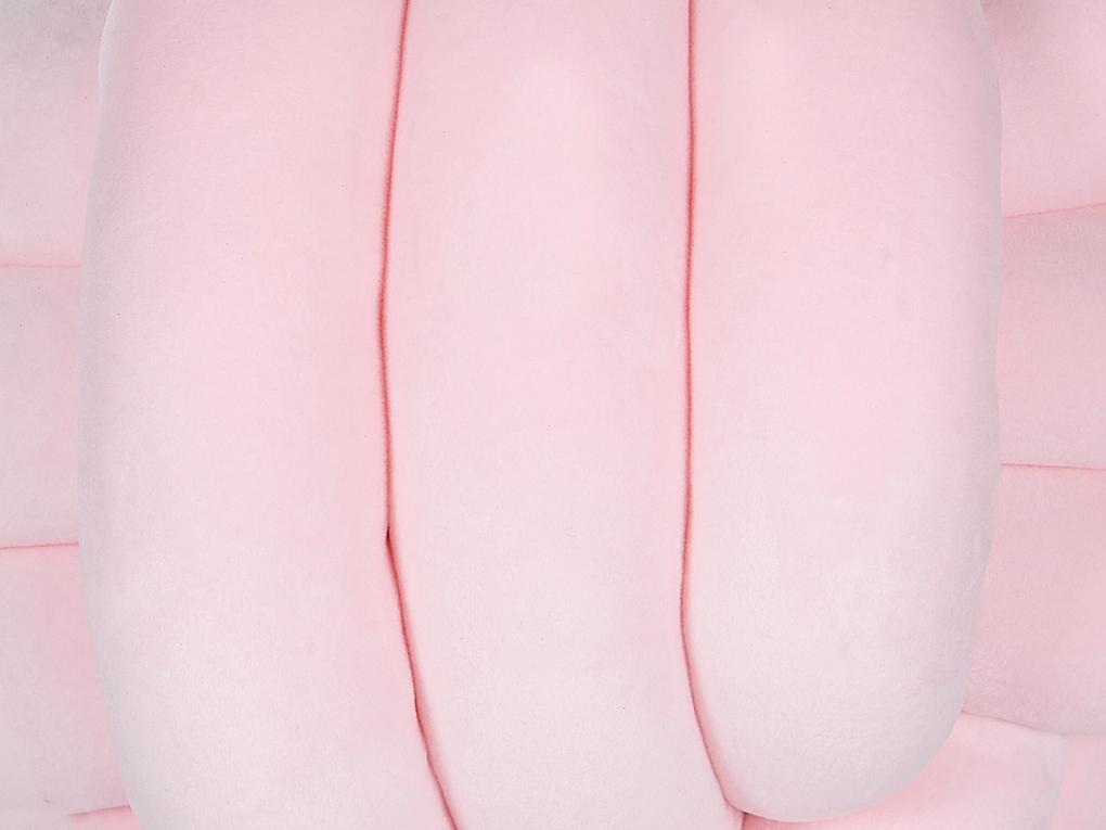 Uzlový polštář růžový 30 x 30 cm MALNI Beliani