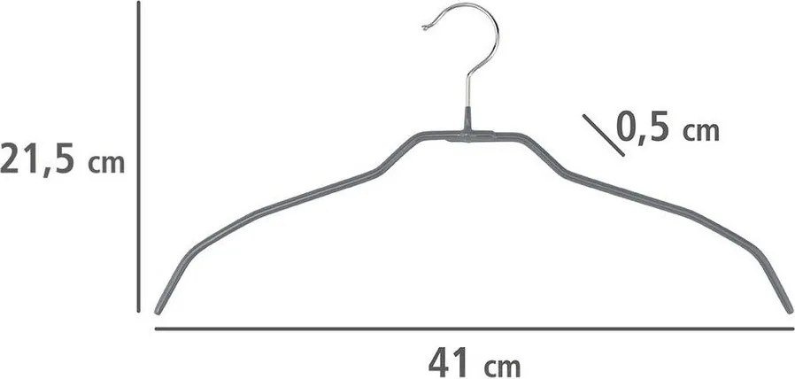 Kovová ramínka v sadě 20 ks Alessia – Wenko