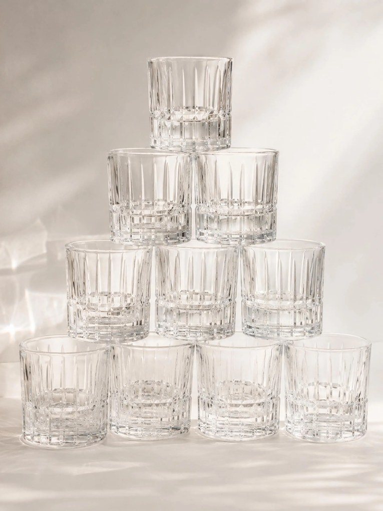 Sinsay - Sklenice s reliéfním vzorem 4 pack - clear