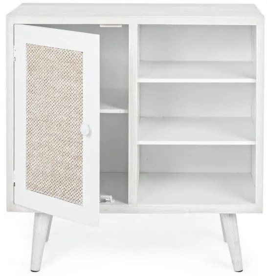 BIZZOTTO bílá komoda MONTIEL 1DO-3SH 0744882