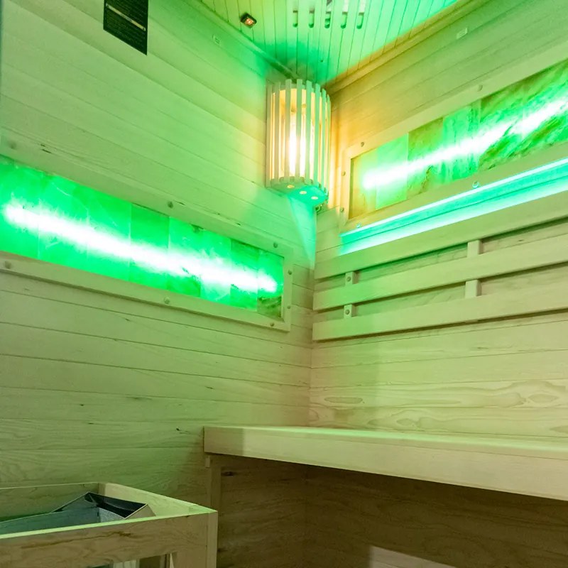 BPS-koupelny Finská sauna Relax HYD-6192 120x120, 2 osoby