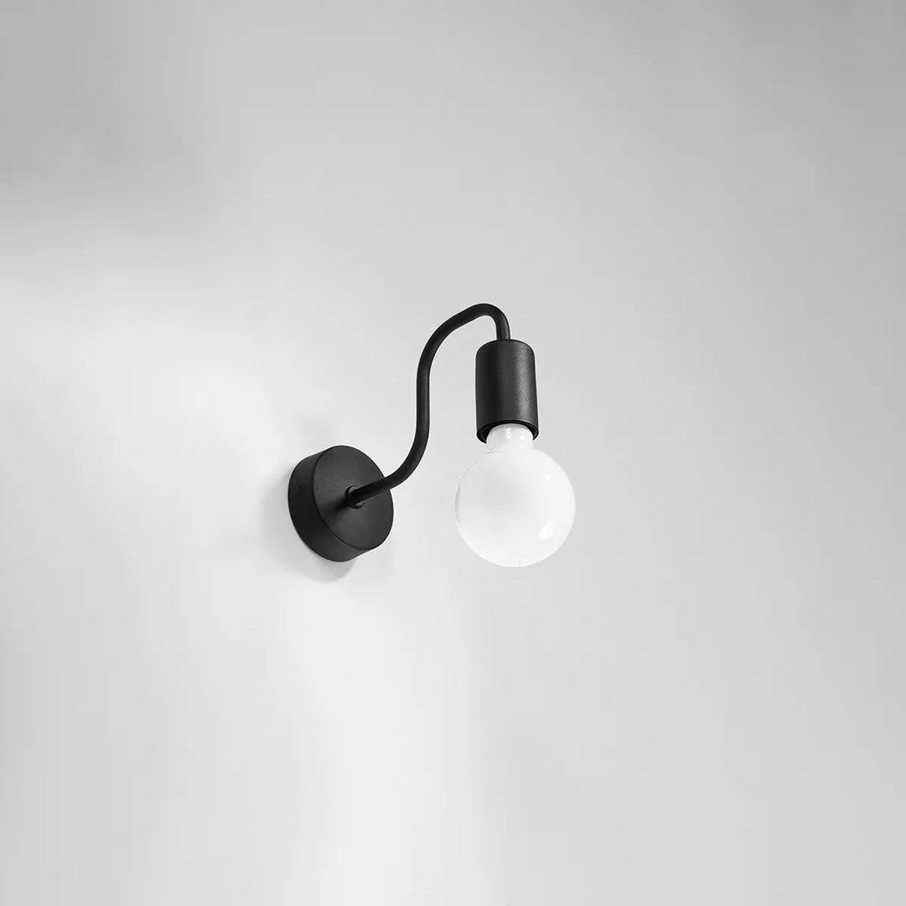 Sollux Lighting Nástěnné svítidlo VECTOR černé