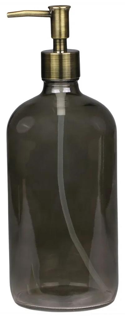Skleněná Granit láhev nebo dávkovač na mýdlo s pumpičkou 1000 ml (Chic Antique)