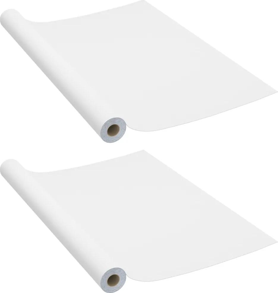 vidaXL Samolepící tapety na nábytek 2 ks bledě 500 x 90 cm PVC [3059651] Barva: Černá
