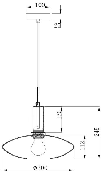 Lucide 25413/01/02 - Lustr na lanku SINGALA 1xE27/60W/230V