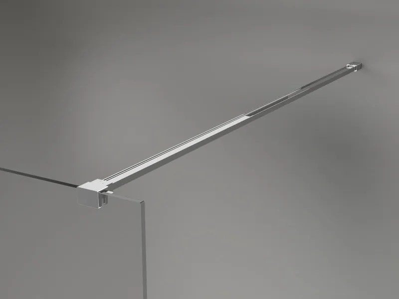 Mexen, Mexen Kioto-X sprchová stěna 80 x 200 cm, grafit 10 mm, chrom - 800-080-101-01-40-X