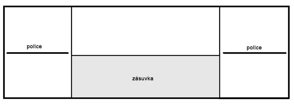 Obývací stěna Natural - sestava B - dub ribbeck