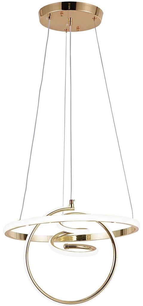 Toolight Závěsné LED svítidlo Luxury Glamour 6 G066-CP zlaté