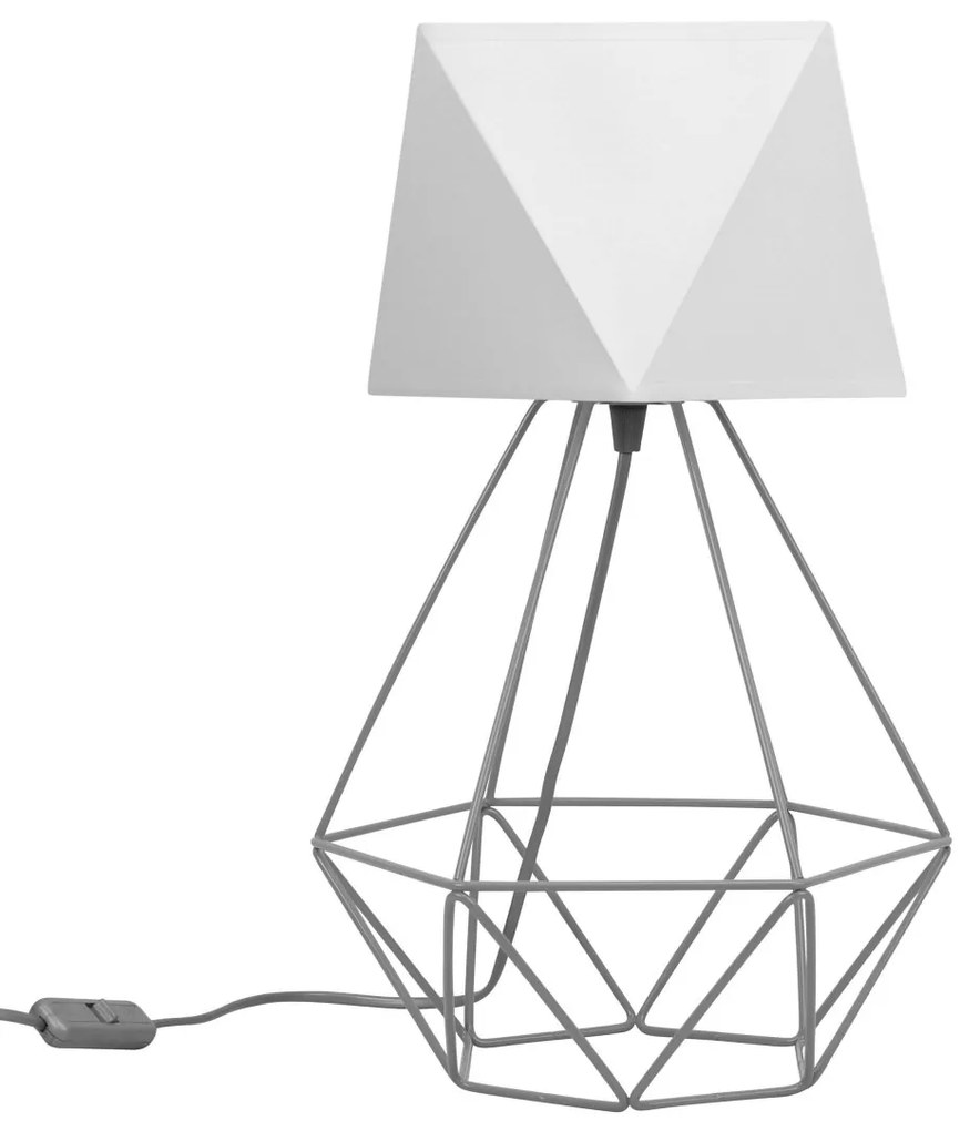 Stolní lampa DIAMOND, 1x textilní stínítko (výběr z 10 barev), (výběr ze 3 barev konstrukce), D