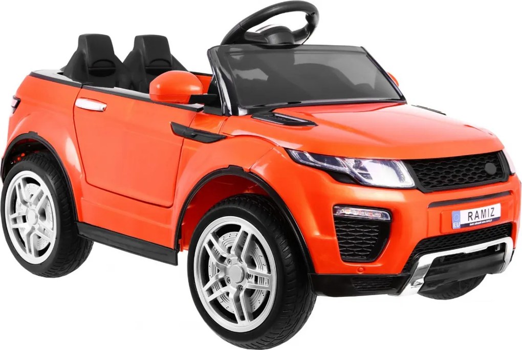 Ramiz Elektrické autíčko Rapid Racer pro děti, oranžové SUV + dálkové ovládání