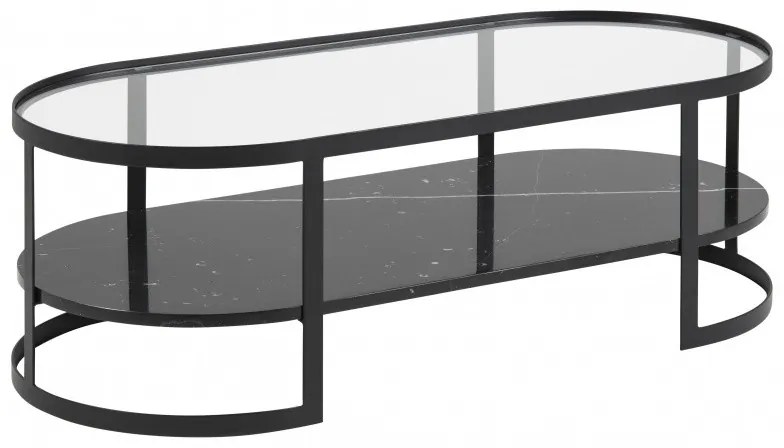 Actona Konferenční stolek Noville 2 černý mramor