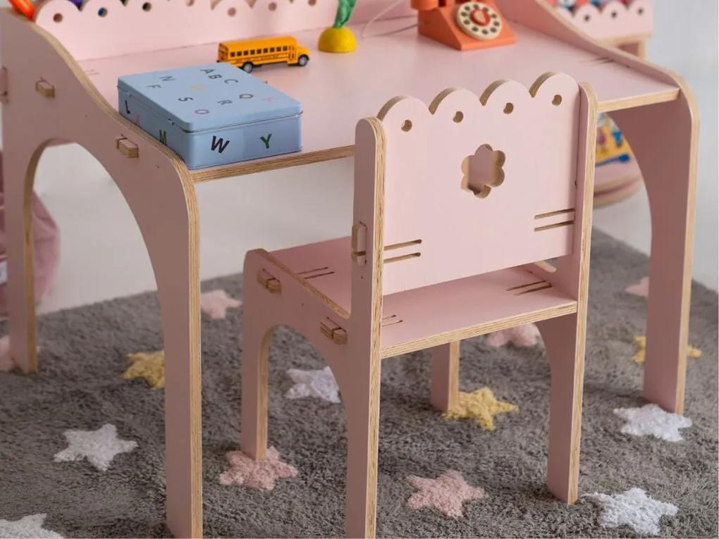 Myminihome Židle EMMA ze dřeva do dětského pokoje Zvolte barvu: Šedá