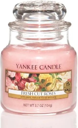 Yankee Candle - vonná svíčka Fresh Cut Roses 104g