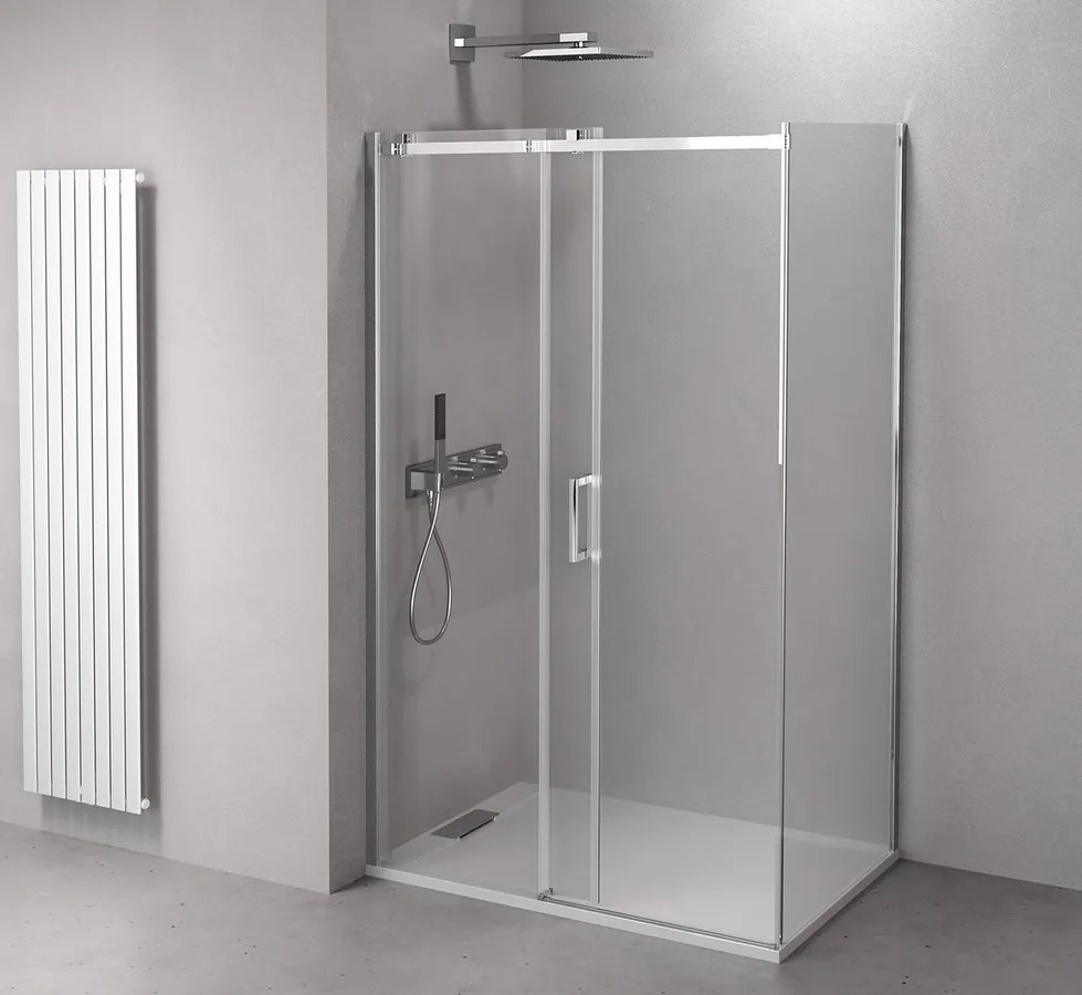 Polysan Sapho, THRON LINE SQUARE obdélníkový sprchový kout 1500x800mm, hranaté pojezdy
