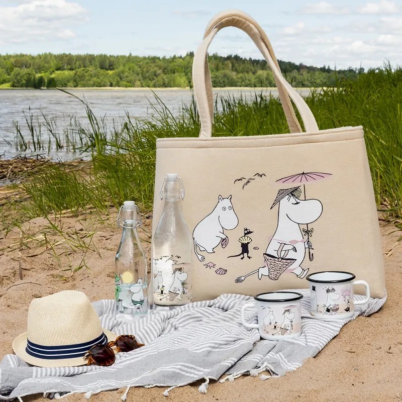 Hrnek Moomin Beach 0,37l, smalt / bílý