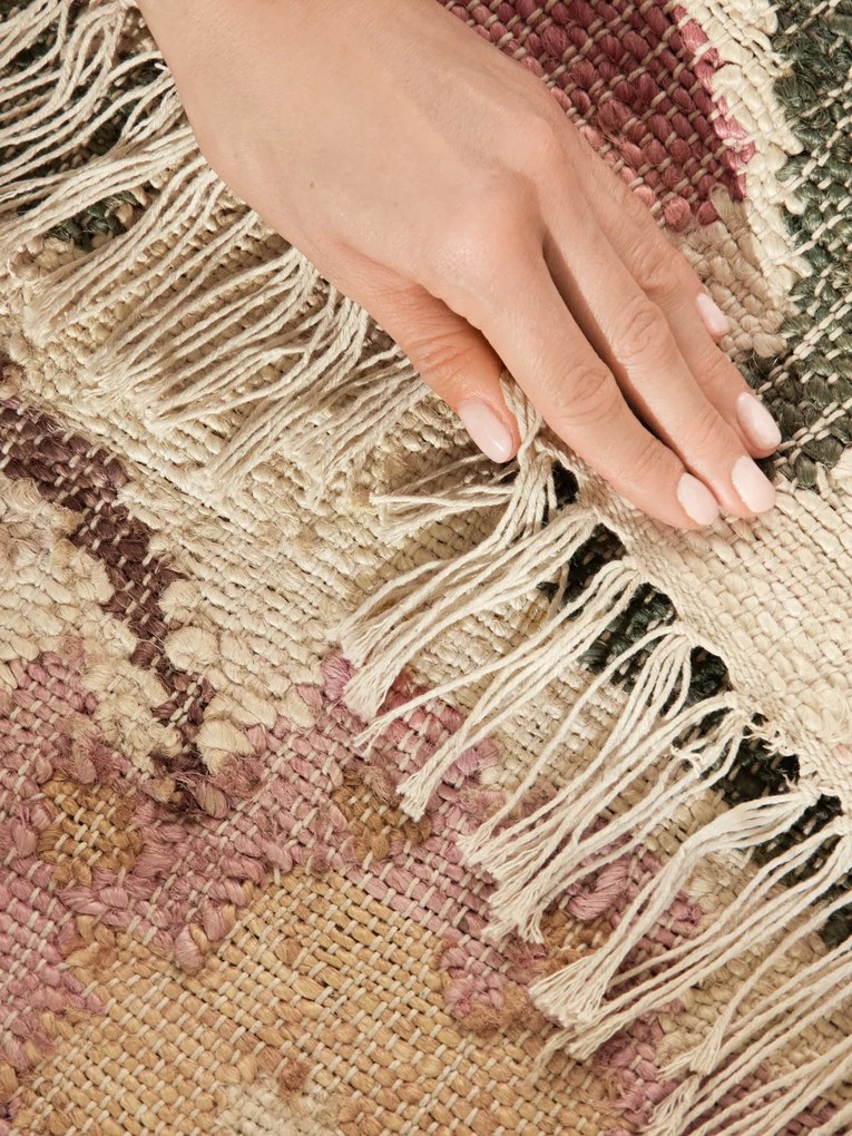 ELLE Decoration, Běhoun Violette 106259 Cream/Multi z kolekce Elle, 80x200, vícebarevná, kuchyně