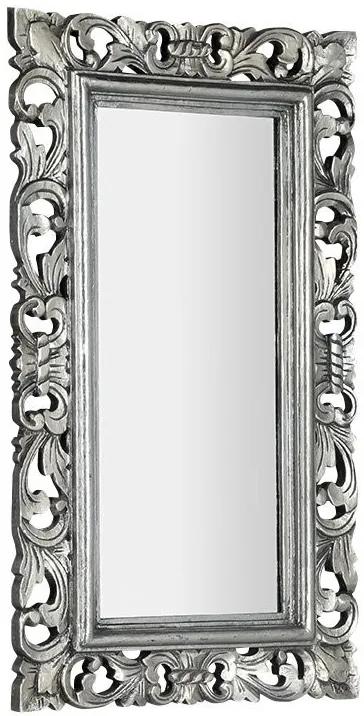 Sapho Sapho SAMBLUNG zrcadlo v rámu, 40x70cm, stříbrná
