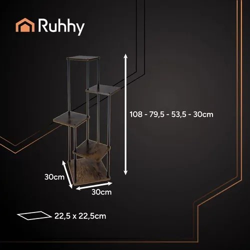 Stojan na květiny 107 cm – 5 úrovní