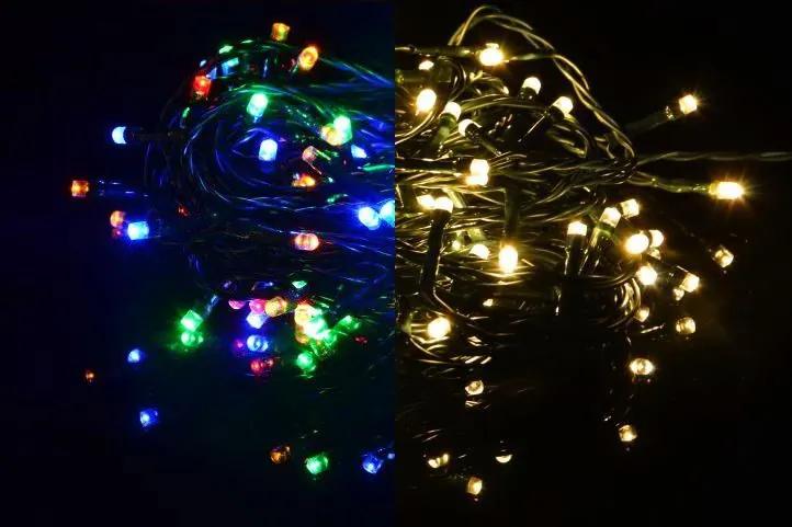 Světelný řetěz s LED diodami venkovní / vnitřní, změna barev, 9,9 m