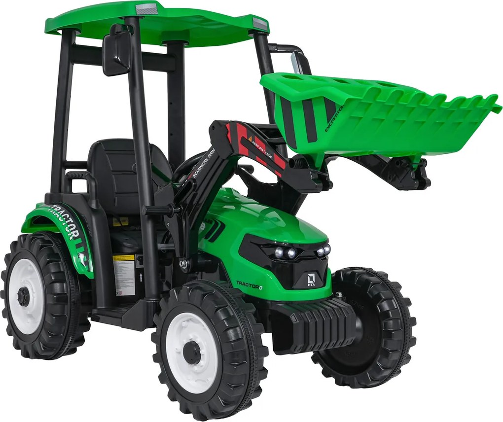 Ramiz MEGA traktor D68 s přívěsem zelený
