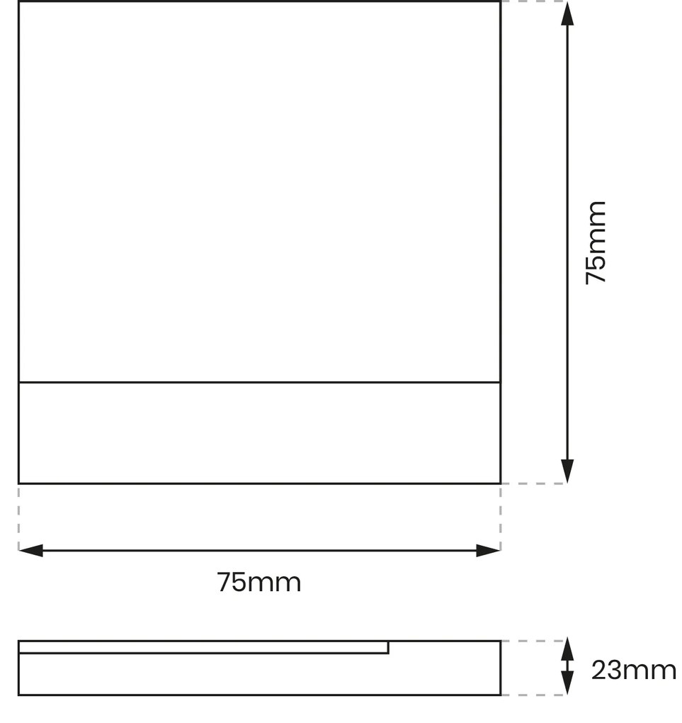 Schodišťové LED svítidlo Berg, 1x LED 0,6w, 4000k, b