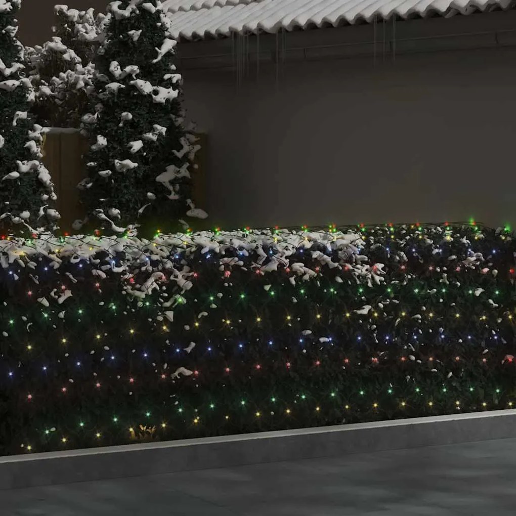 Vánoční světelná síť barevná 4 x 4 m 544 LED vnitřní i venkovní 328785