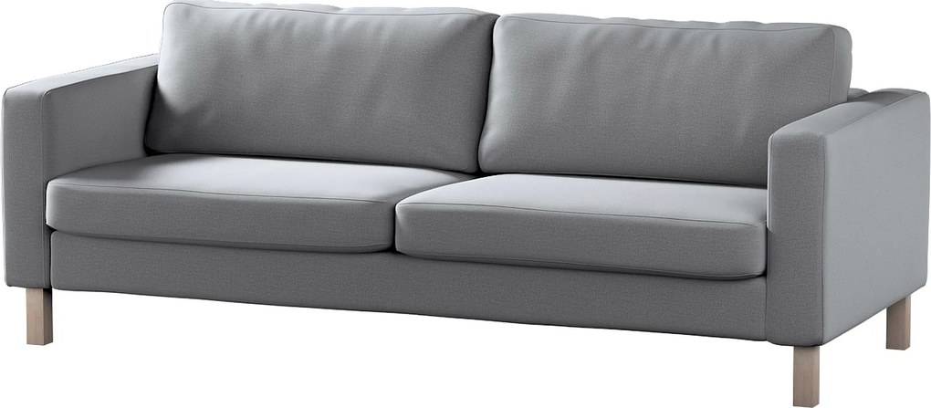 Potah na pohovku IKEA Karlstad, 3-místná, rozkládací barva šedá látka sametová