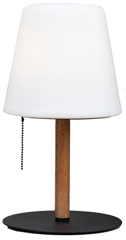 OnaDnes -20% Bílá plastová nabíjecí stolní LED lampa Halo Design Northern 30 cm