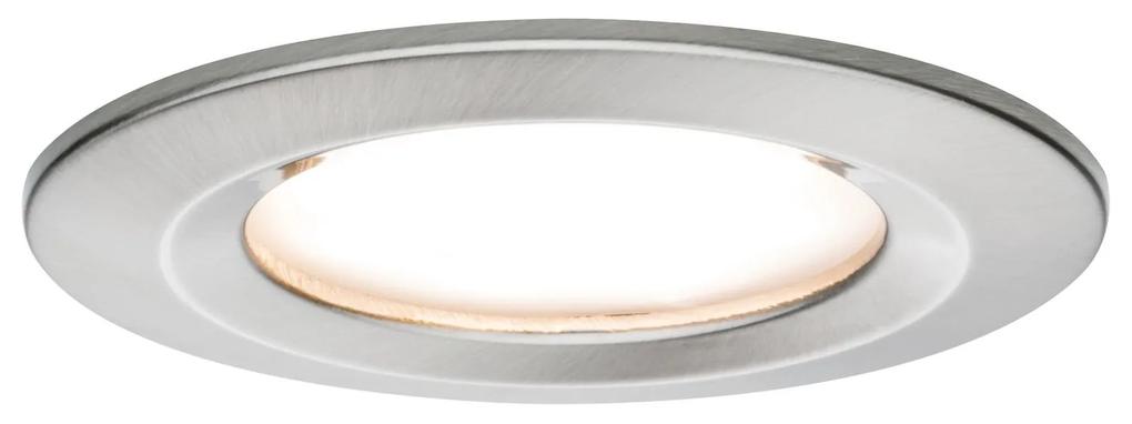 P 93457 Vestavné svítidlo LED Nova kruhové 1x6,5W kov kartáčovaný nevýklopné 934.57 - PAULMANN