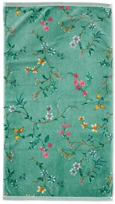Pip Studio bavlněný froté ručník na ruce Les Fleurs zelený 30x50 cm