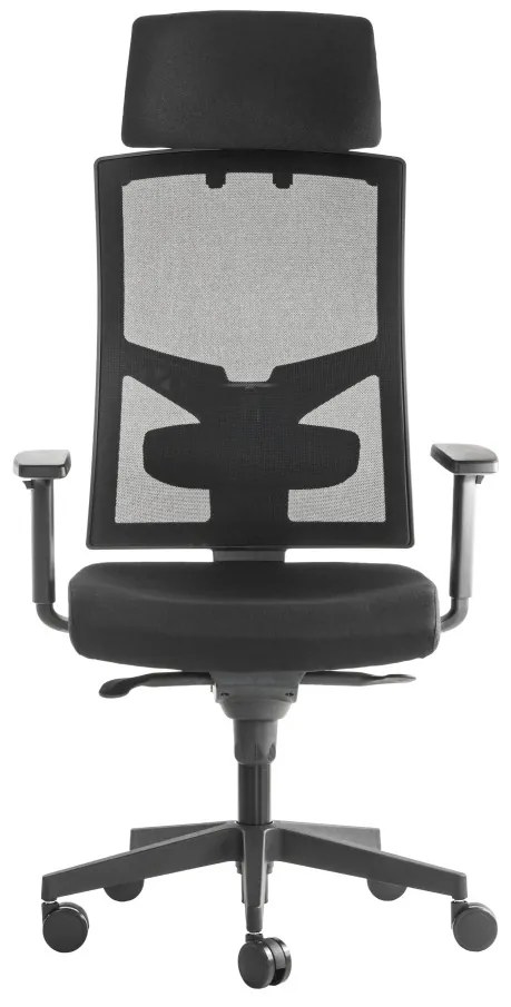 ALBA Ergonomická kancelářská židle BRENDA - černá síťovina / nosnost 150 kg