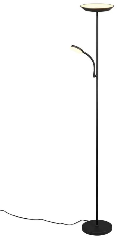 Černá LED stojací lampa (výška 178 cm) Specter – Reality