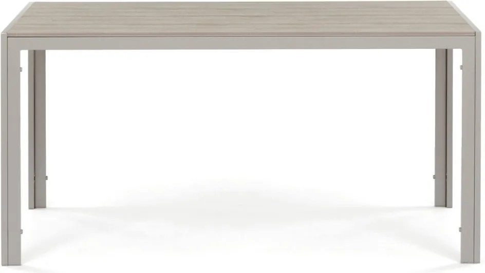 Zahradní stůl AZT-S1215 CRM, kov, polywood, béžová (150 x 89,5) cm