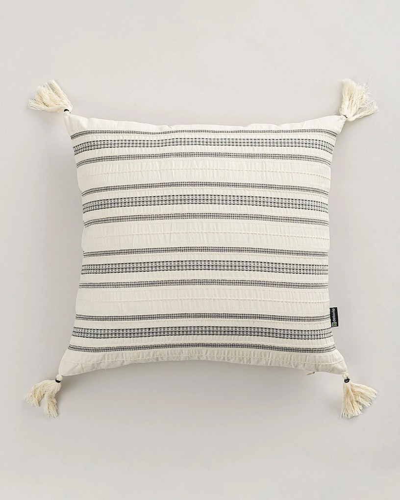 Povlak na polštář Linea Graphite Tassel 45x45 cm