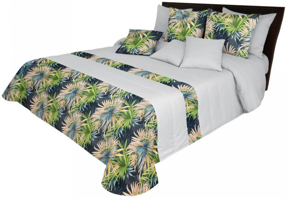 Prošívaný dekorační přehoz na postel s exotickým motivem Šířka: 260 cm | Délka: 240 cm