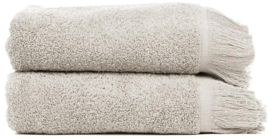 Sada 2 šedohnědých ručníků ze 100% bavlny Bonami, 50 x 90 cm
