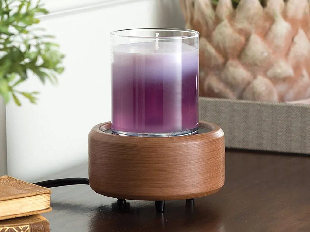 Candle Warmers™ Candle Warmers™ – 2v1 elektrická aromalampa a ohřívač svíček Pewter Walnut