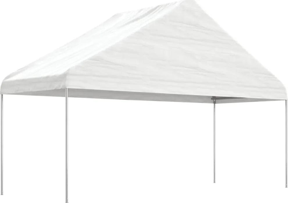 vidaXL Altán se střechou bílý 8,92 x 5,88 x 3,75 m polyethylen [3155520]