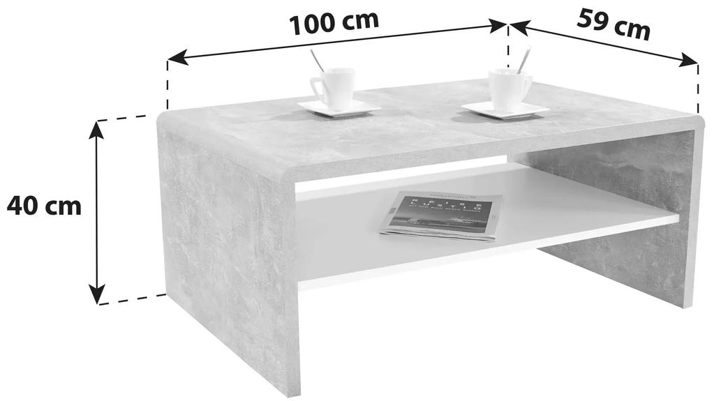 Konferenční stolek se zvedacím mechanismem NATHAN; dub nodi