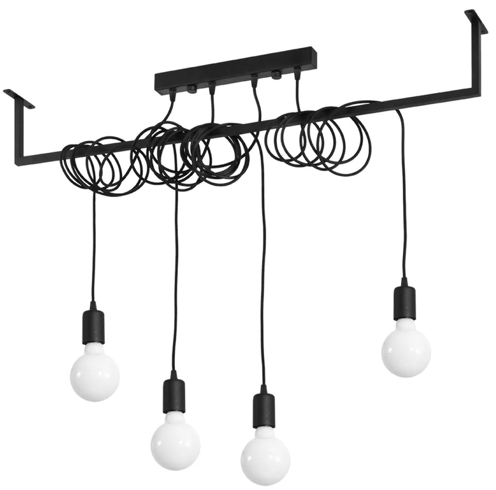 Sollux Lighting Lustr SALAMANCA 4 černý